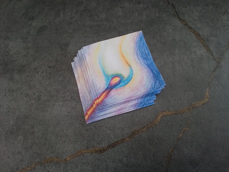 Printable Matchstick Sheet – Hand-drawn Illustration Repeated X12 – A4 ...