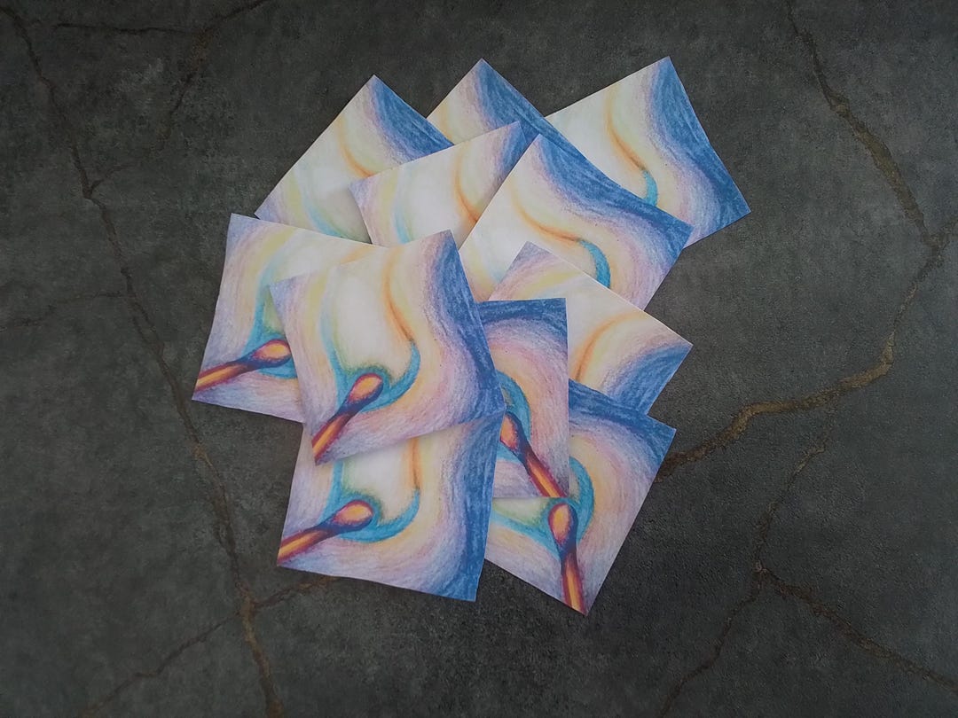 Printable Matchstick Sheet – Hand-drawn Illustration Repeated X12 – A4 ...