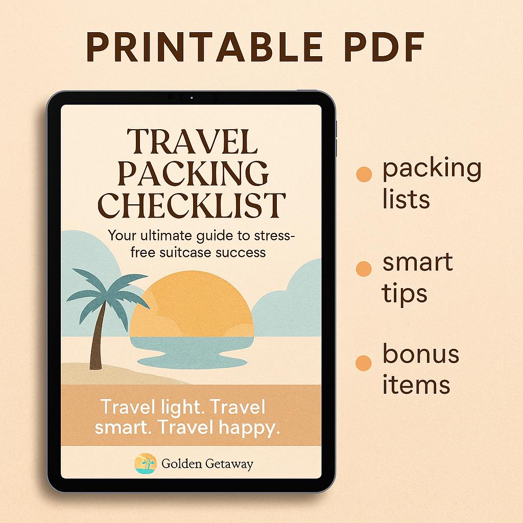 Travel Packing Checklist | Printable Vacation PDF | Tropical E-book for ...