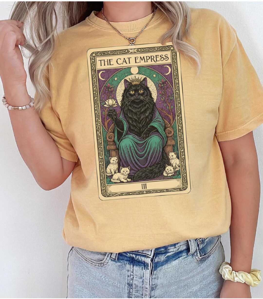 Comfort Colors® Queen of Cats Shirt, Cat Lover Valentine Shirt, Mystic ...