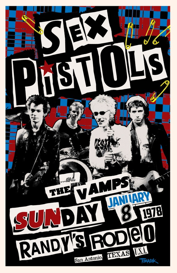 Sex Pistols 1978 Tour Poster Etsy