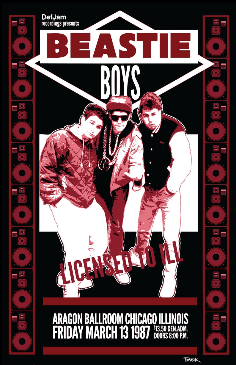 Beastie Boys 1987 Tour Poster | Etsy