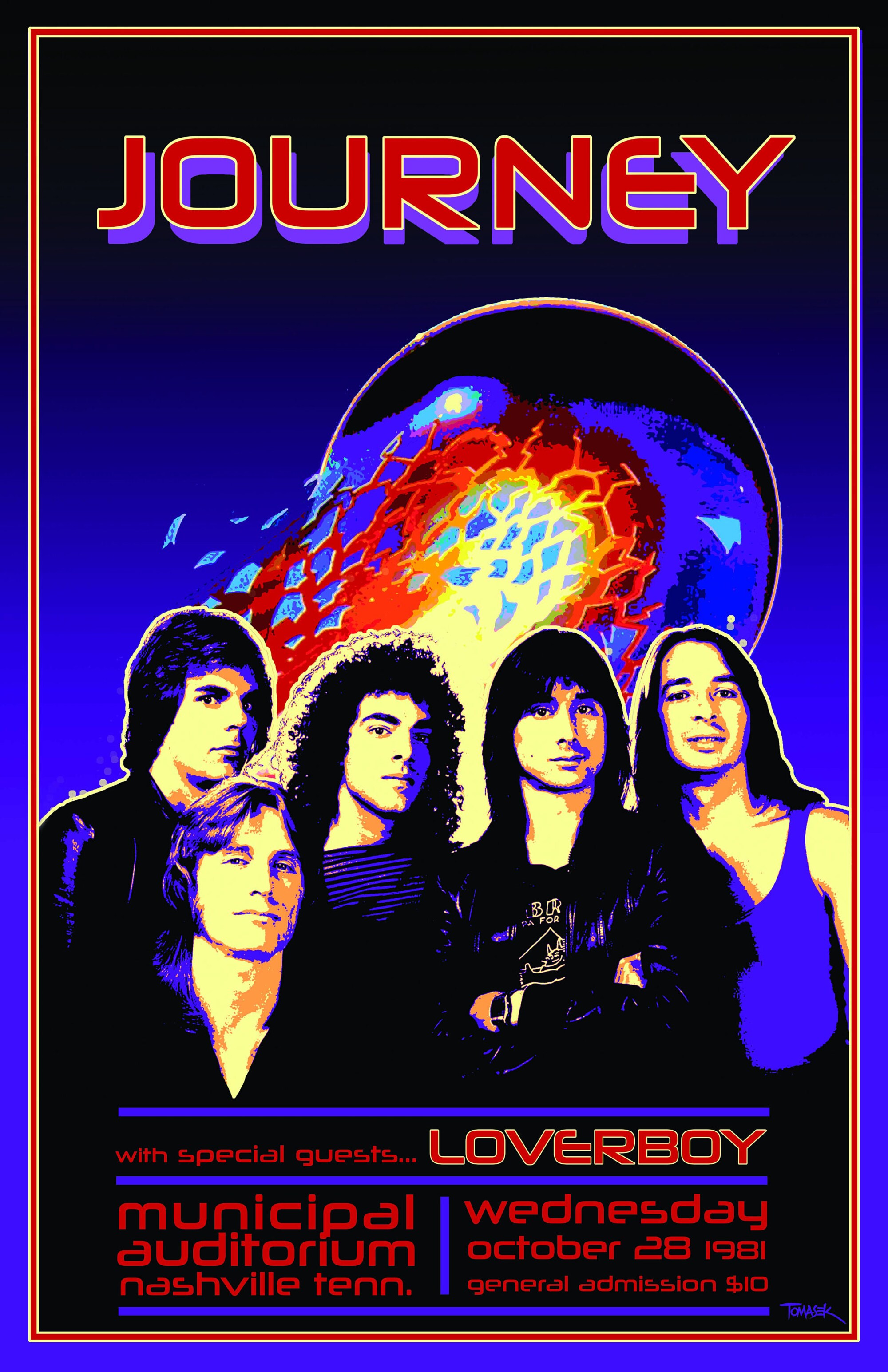 Journey 1981 Tour Poster