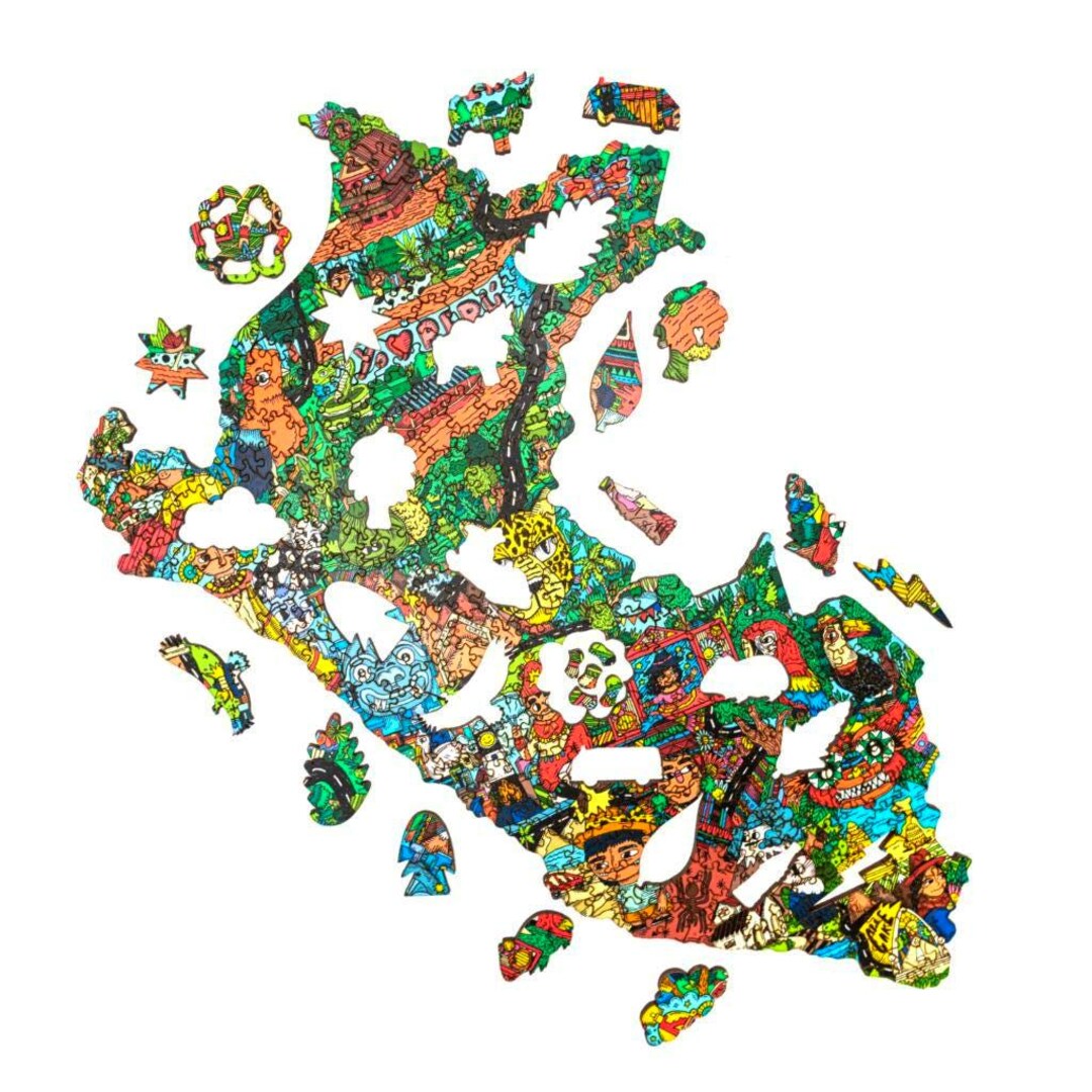 Peruvian Map Puzzle - 400 Pieces, Peru Map Puzzle, Peru - Etsy