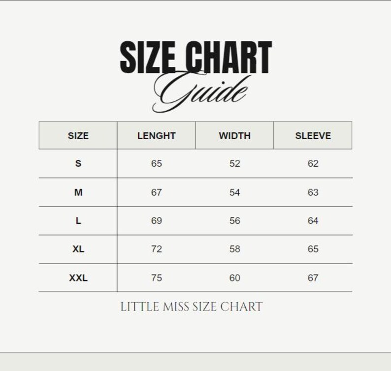 Little Miss Sizing Chart, Womens Sizing Chart, Clothing Chart, Girls ...
