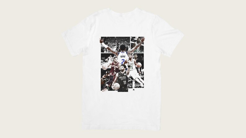 Kyrie Irving Digital Poster - Dynamic NBA Collage & Basketball Wall Art ...