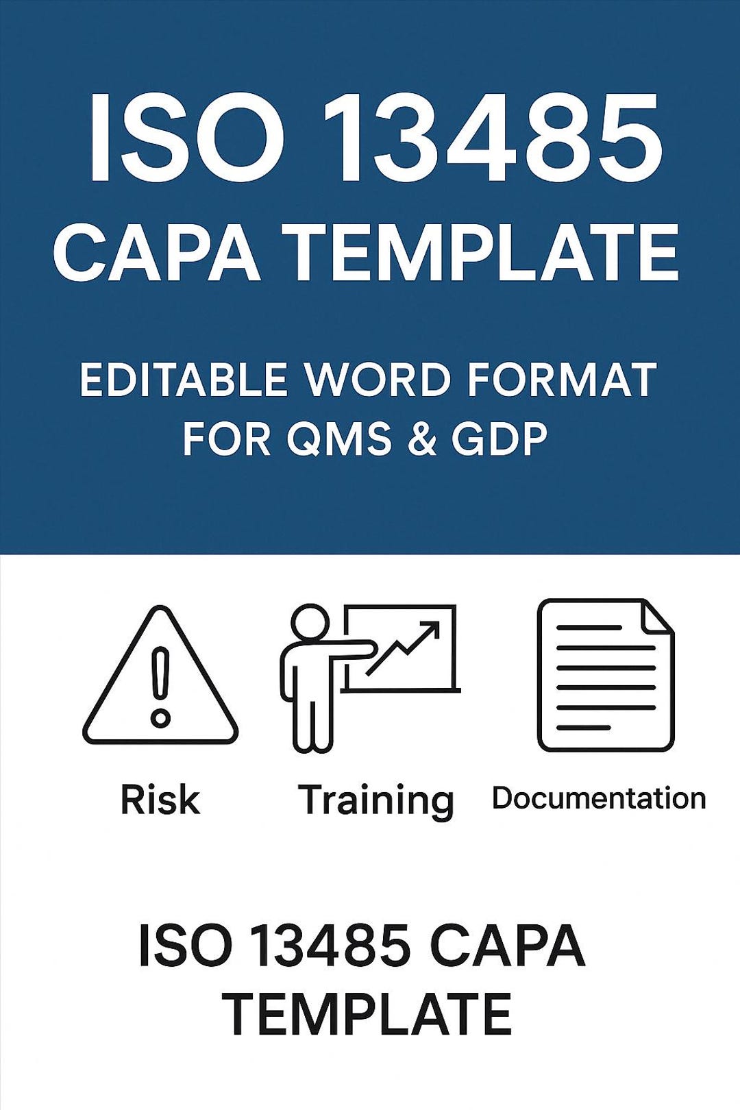 ISO 13485 Capa Template | Editable Word Format for QMS & GDP - Etsy