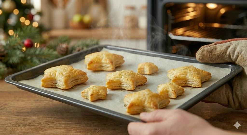 Puff Pastry Christmas Tree Towers • Savory Holiday Party Appetizer ...