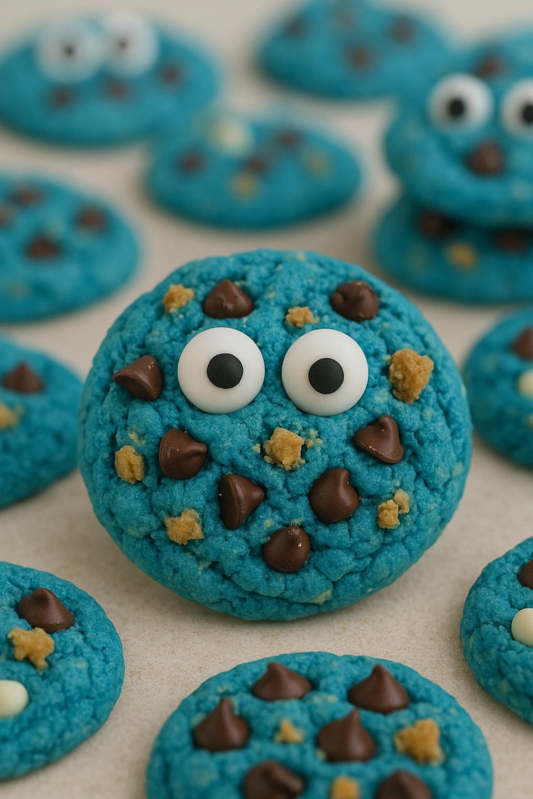 Blue Monster Cookie Recipe PDF | Fun Party Dessert | Chewy Chocolate ...