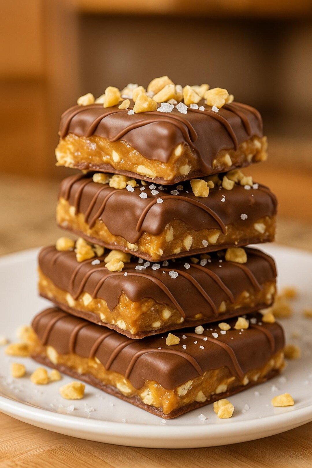 Peanut Butter Pretzel Bars Recipe PDF | No-bake Crunchy Chocolate ...