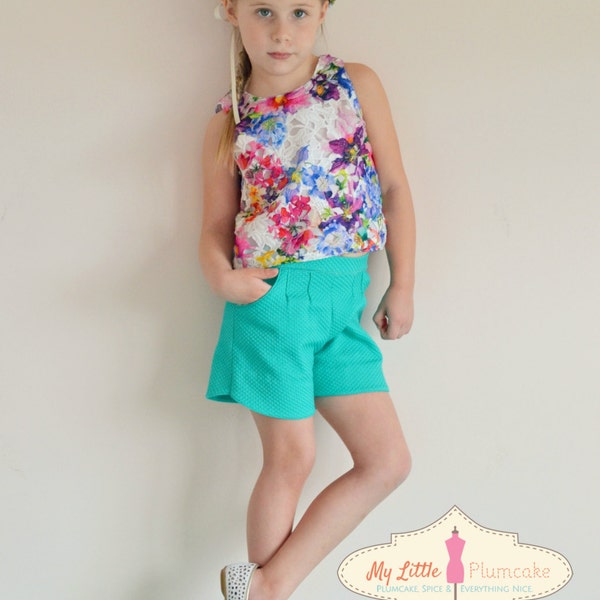 Girls Shorts Pattern - Etsy