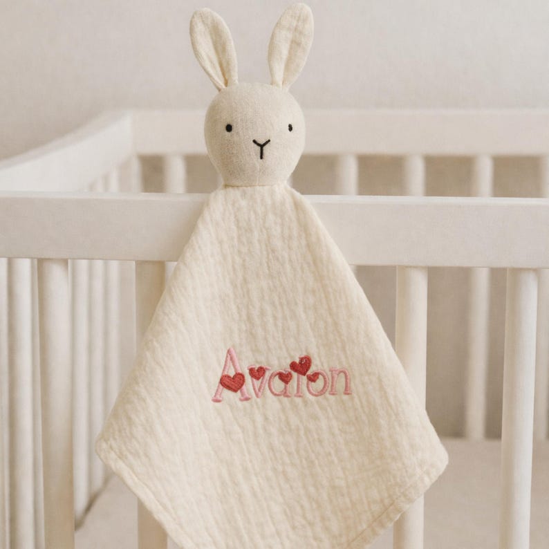 Valentines Day Baby Lovey Personalized Newborn Gift Custom Baby Blanket ...