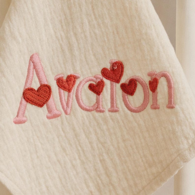 Valentines Day Baby Lovey Personalized Newborn Gift Custom Baby Blanket ...