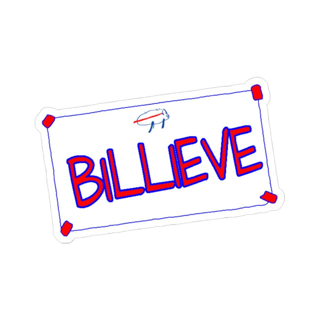 BILLIEVE Sticker | Kiss-cut Sticker, Ted Lasso Inspired, Buffalo Bills ...