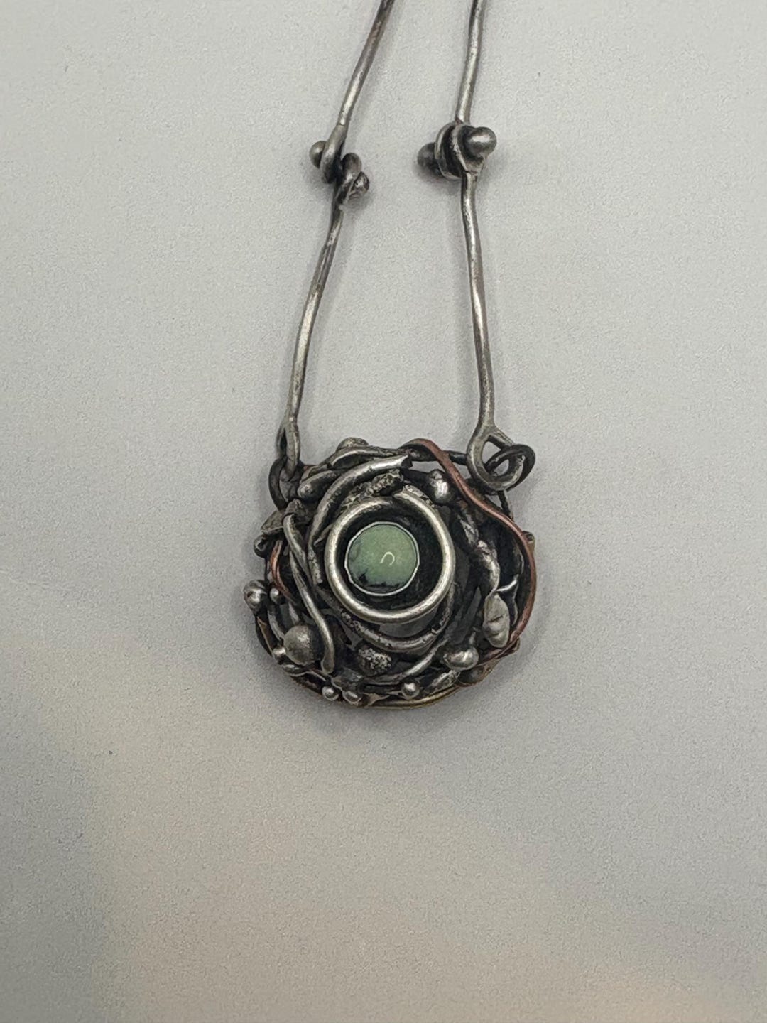 Handmade Recycled Sterling Silver Bird Nest Necklace, 18 Inch Chain - Etsy