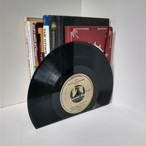 Vinyl Record Bookends, Music Lover Gift, Ten Inch Vintage Vinyl Records, Unique Bookend - Etsy