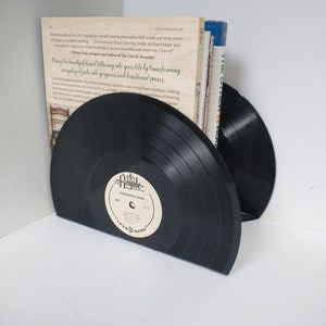 Vinyl Record Bookends, Music Lover Gift, Ten Inch Vintage Vinyl Records ...
