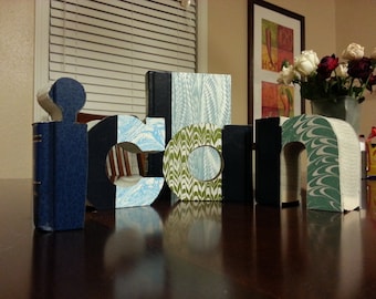 Book letters | Etsy