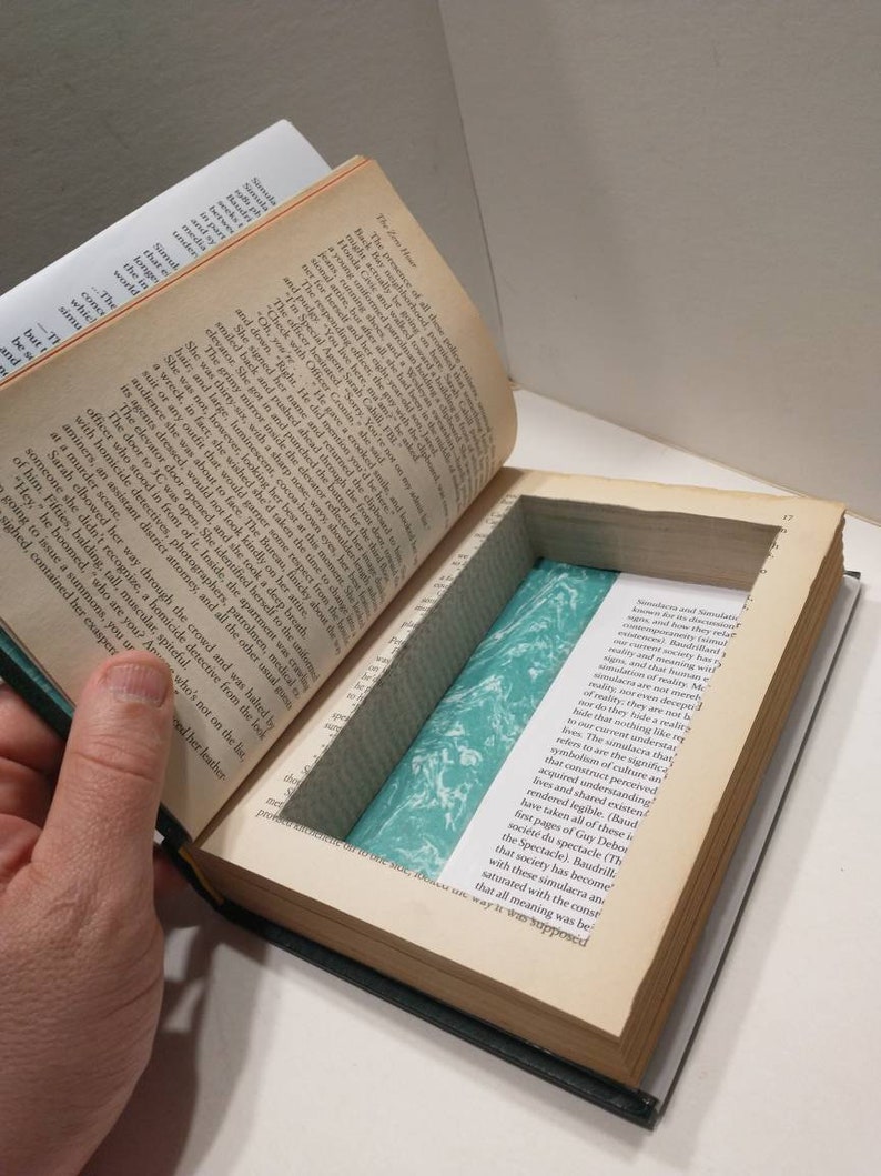 Matrix Hollow Book Safe, Simulacra and Simulation Custom Dust Jacket - Etsy