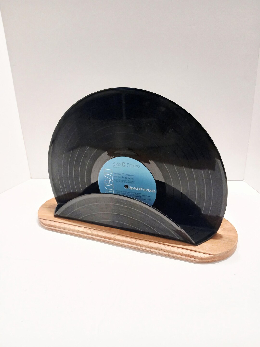 Vinyl Record Desk Organizer – Upcycled Paper or Mail Paper Sorter ...