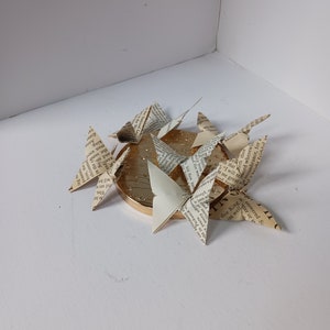 Upcycled Origami Butterflies, Folded Antique Book Pages With Text-only ...