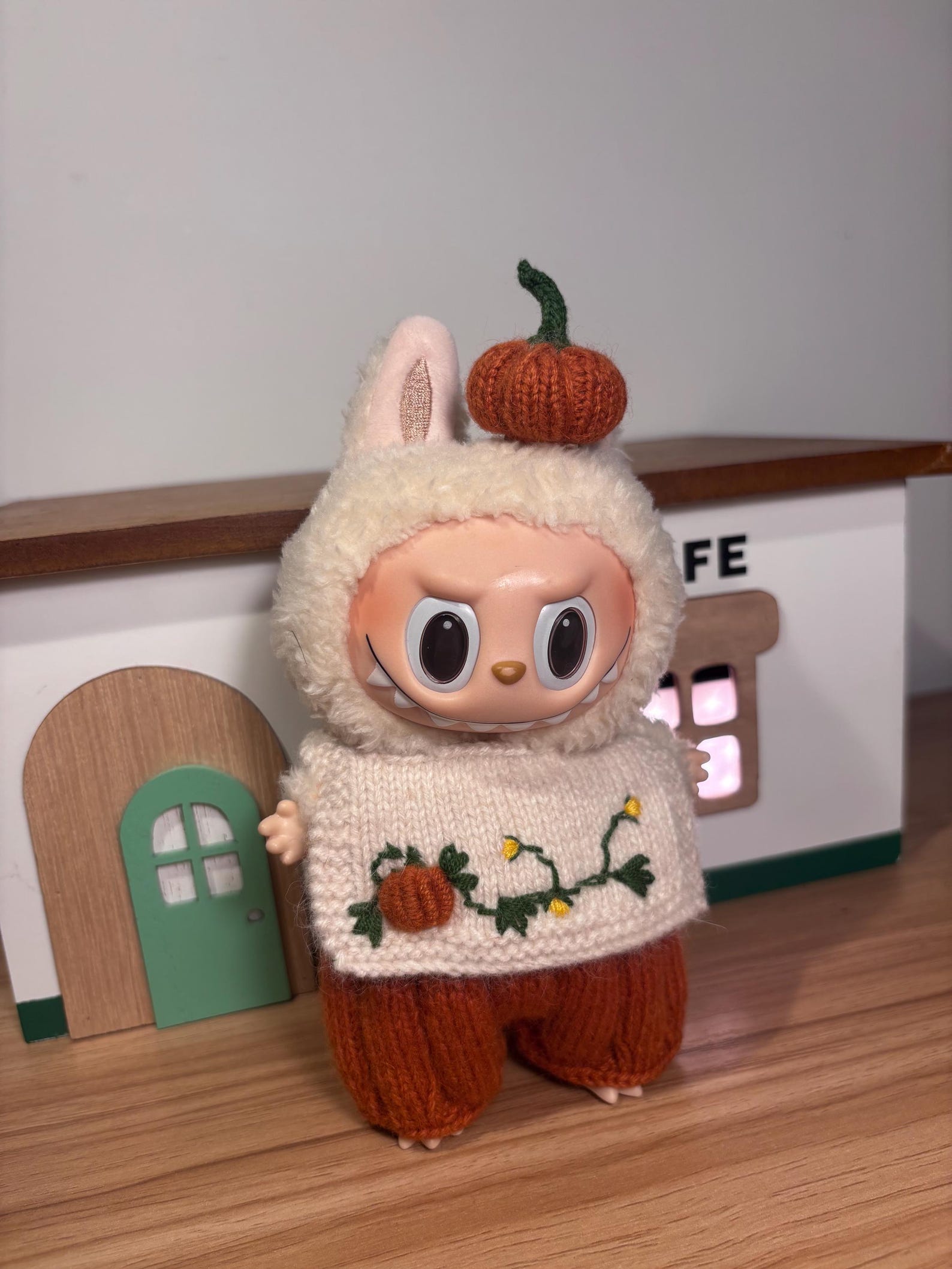 POP Mart: Labubu Clothes; Labub Outfits Labubu Pumpkin 3pcs Set(no Doll ...