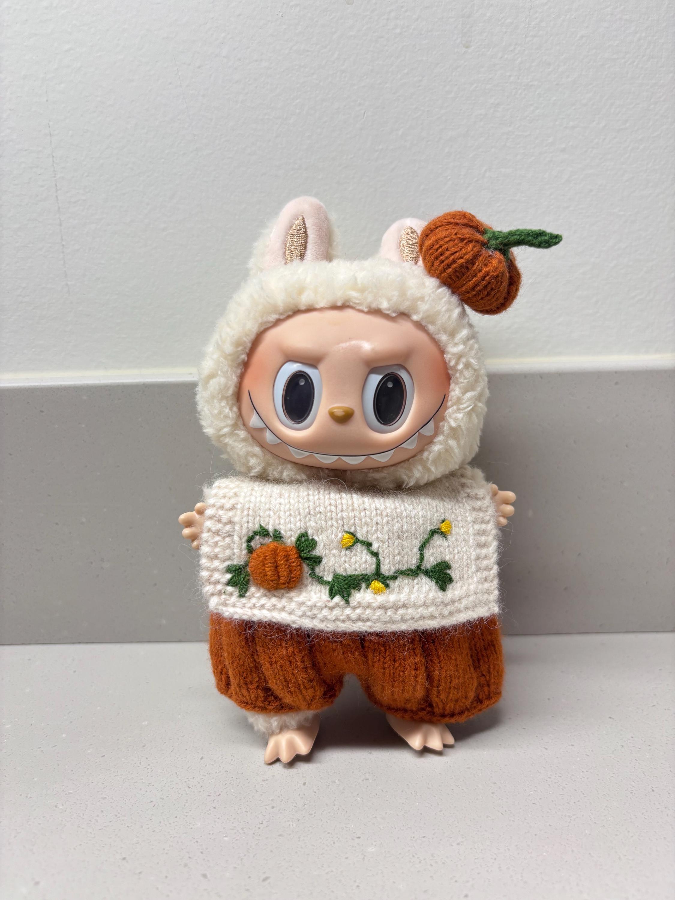 POP Mart: Labubu Clothes; Labub Outfits Labubu Pumpkin 3pcs Set(no Doll ...