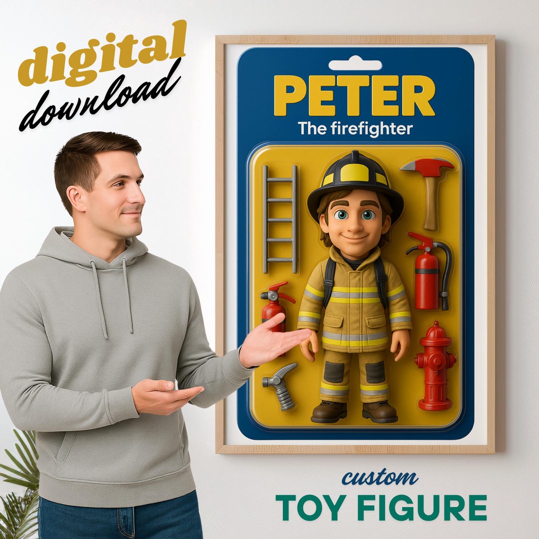 Personalized Action Figure Portrait From Your Photo- Custom Art Gift ...