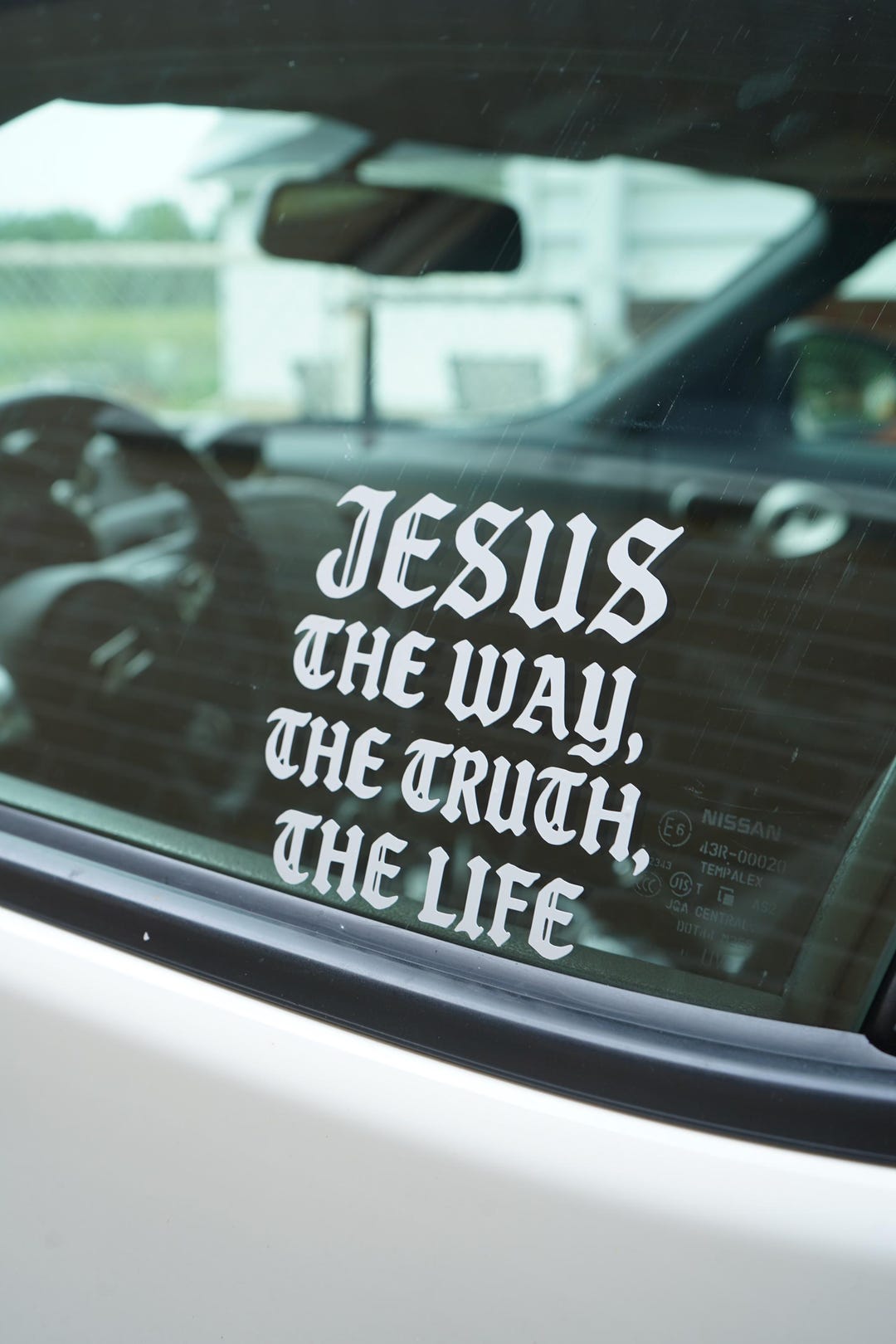 Jesus the Way Truth Life Car Sticker – Christian Vinyl Decal for Car ...