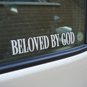 Beloved by God | Car Sticker Vinyl Decal | Windows Laptops Etc - Etsy
