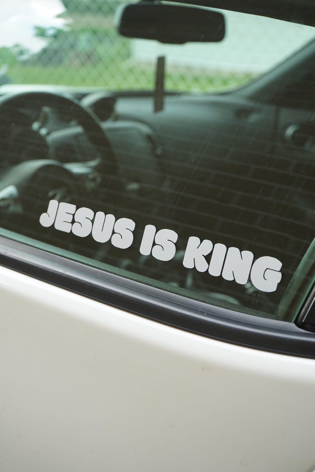 JESUS IS KING | Car Sticker Vinyl Decal | Windows Laptops Etc - Etsy