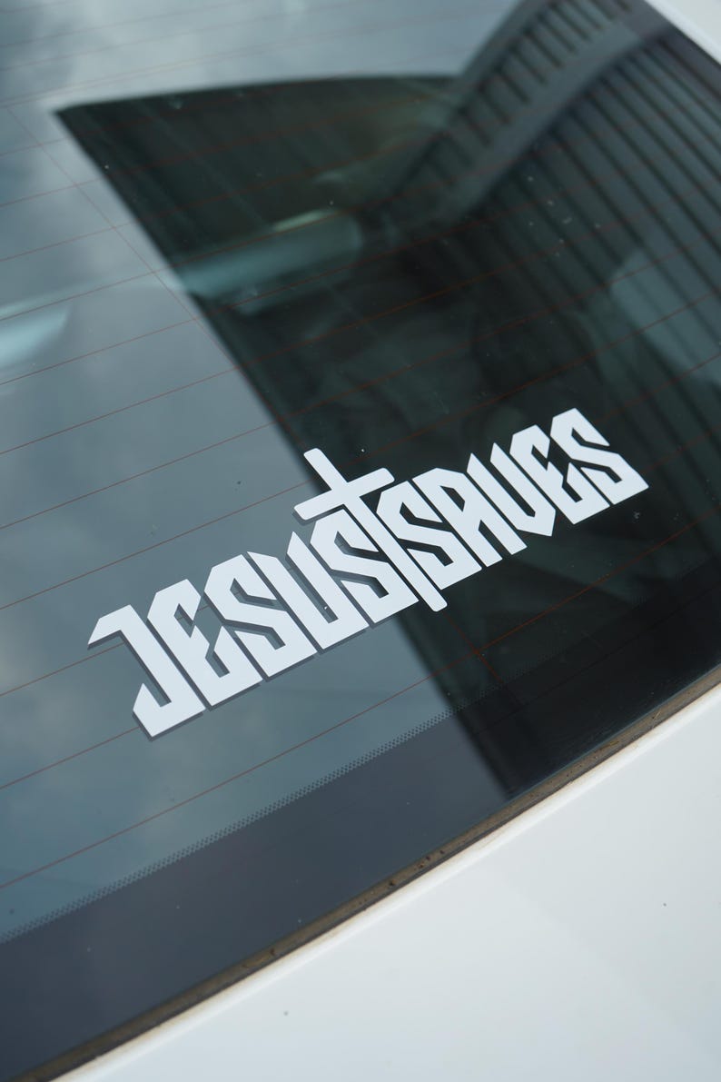 Jesus Saves | Car Sticker Vinyl Decal | Windows Laptops Etc - Etsy