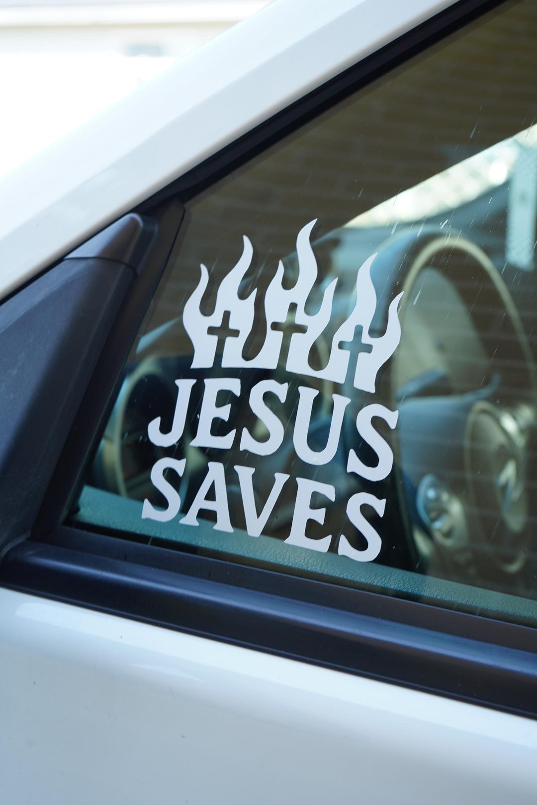 Jesus Saves | Vinyl Sticker for Windows, Laptop, Cars, Etc - Etsy