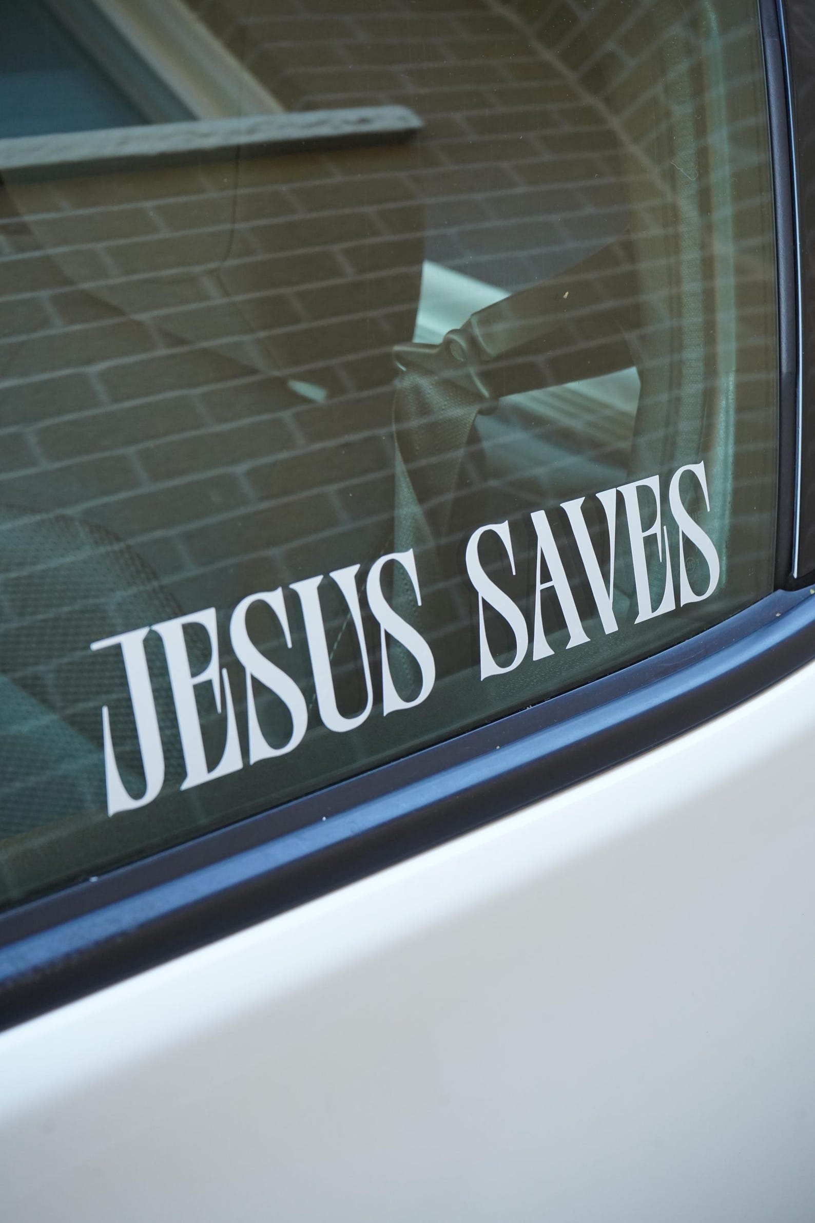 Jesus Saves Car Sticker | Christian Vinyl Decal for Car or Laptop ...
