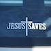 Jesus Saves | Car Sticker Vinyl Decal | Windows Laptops Etc - Etsy