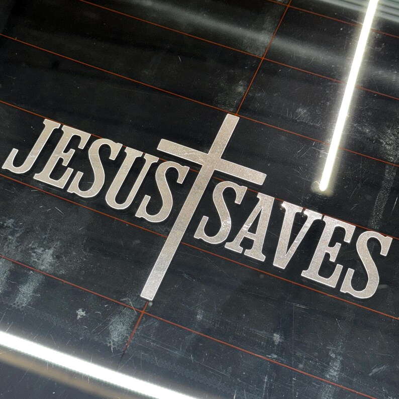 Jesus Saves | Car Sticker Vinyl Decal | Windows Laptops Etc - Etsy