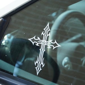Gothic Cross | Car Sticker Vinyl Decal | Windows Laptops Etc - Etsy