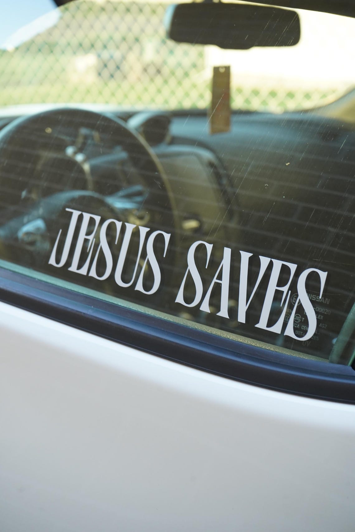 Jesus Saves Car Sticker | Christian Vinyl Decal for Car or Laptop ...