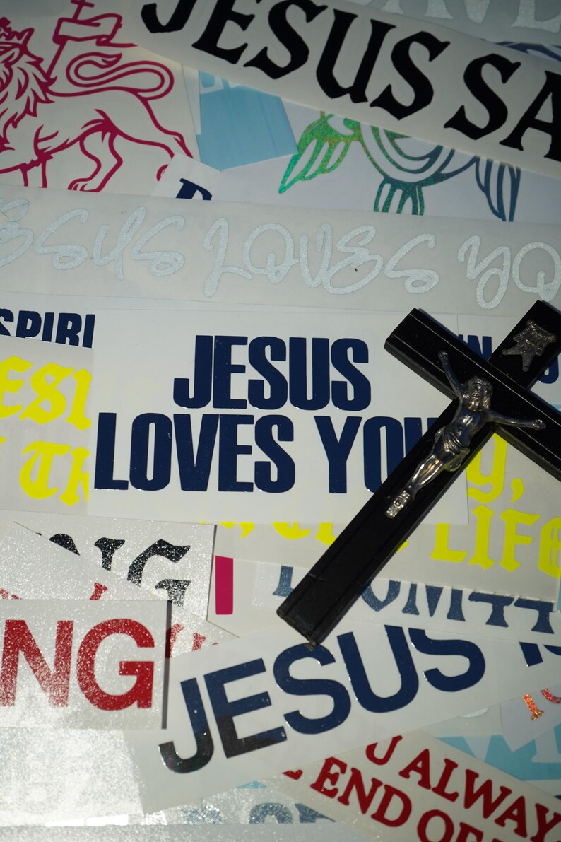 Jesus Sticker Mystery Pack | Christian Vinyl Decals - Etsy