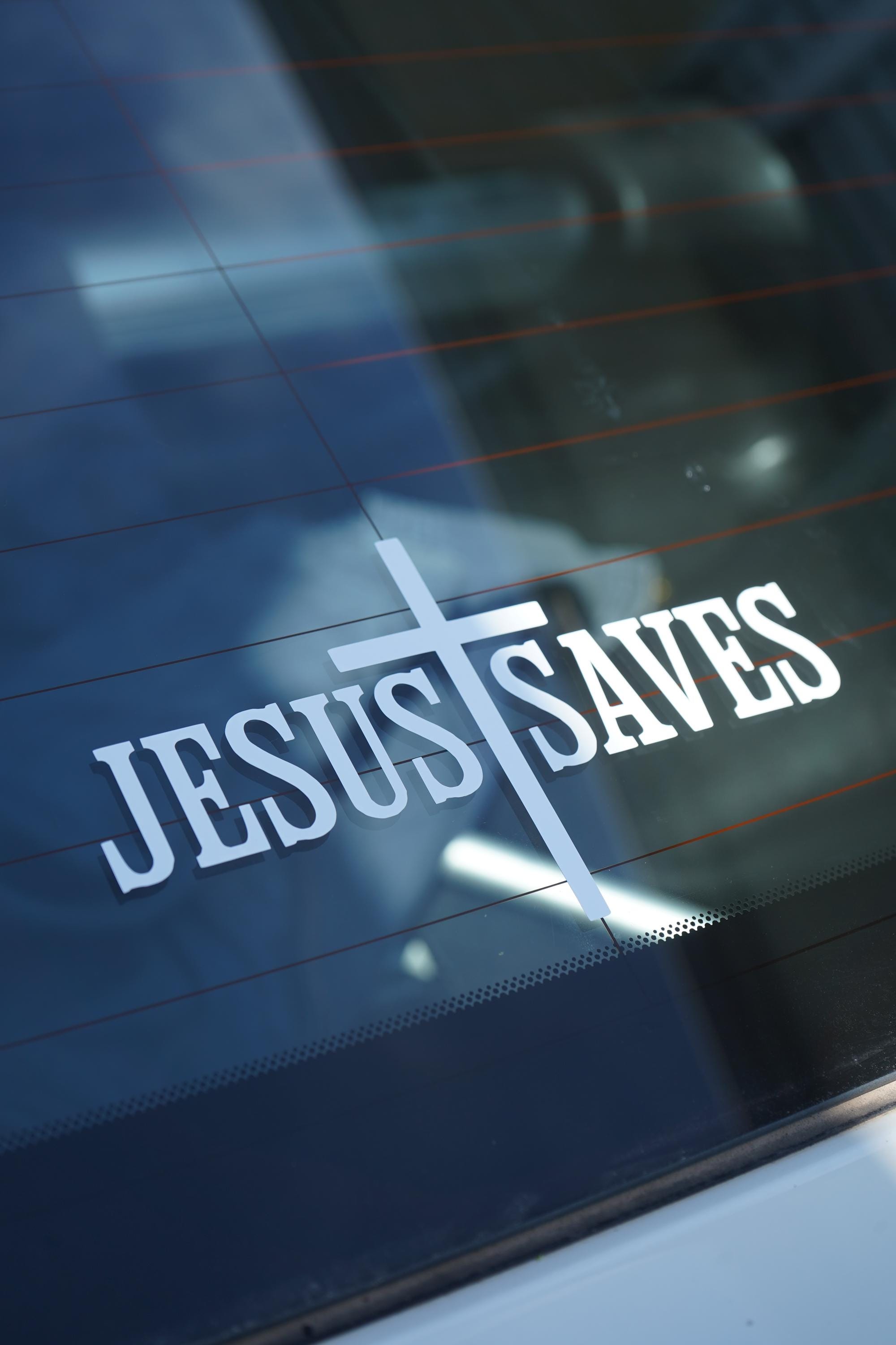 Jesus Saves | Car Sticker Vinyl Decal | Windows Laptops Etc - Etsy