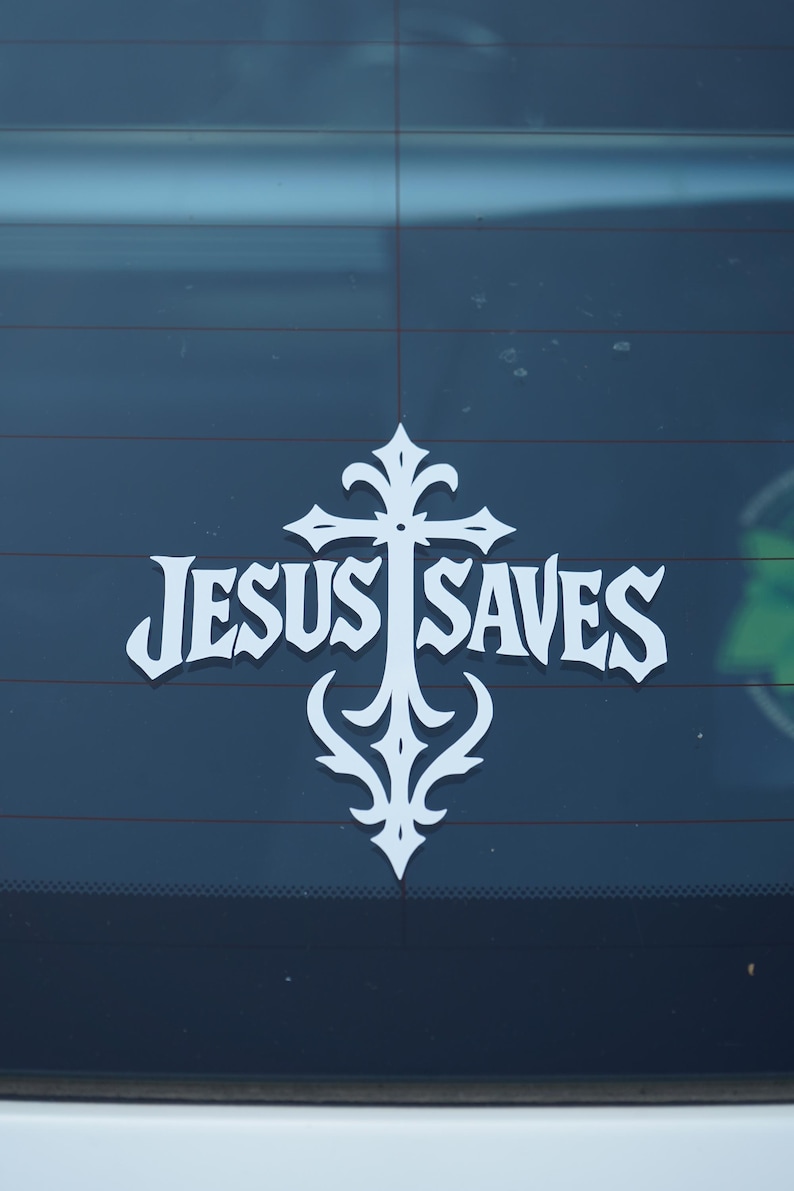 Jesus Saves | Vinyl Sticker for Windows, Laptop, Cars, Etc - Etsy