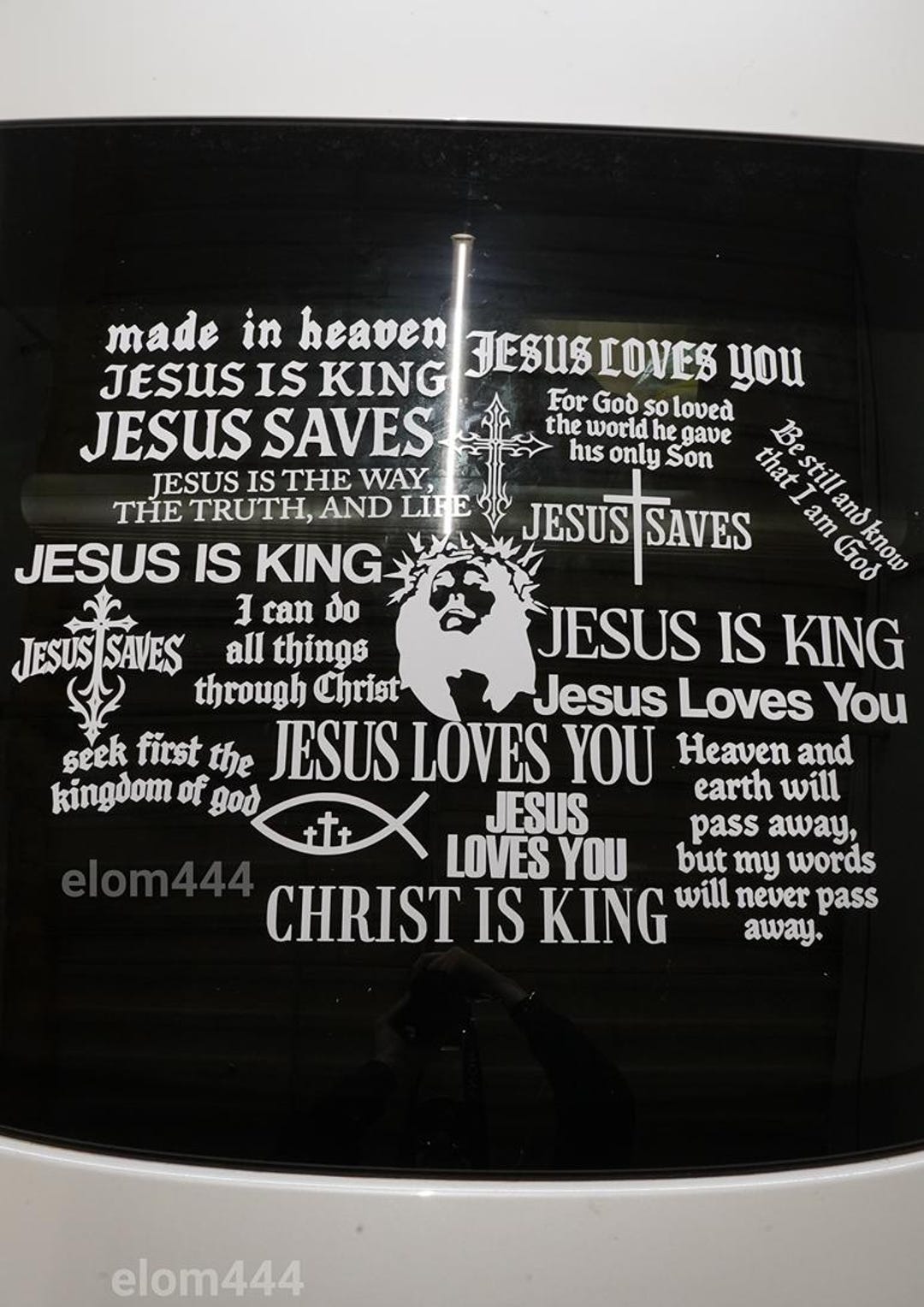 20 Pc Christian Vinyl Decal Pack | Jesus Theme Car Window Laptop Mirror ...