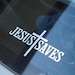 Jesus Saves | Car Sticker Vinyl Decal | Windows Laptops Etc - Etsy