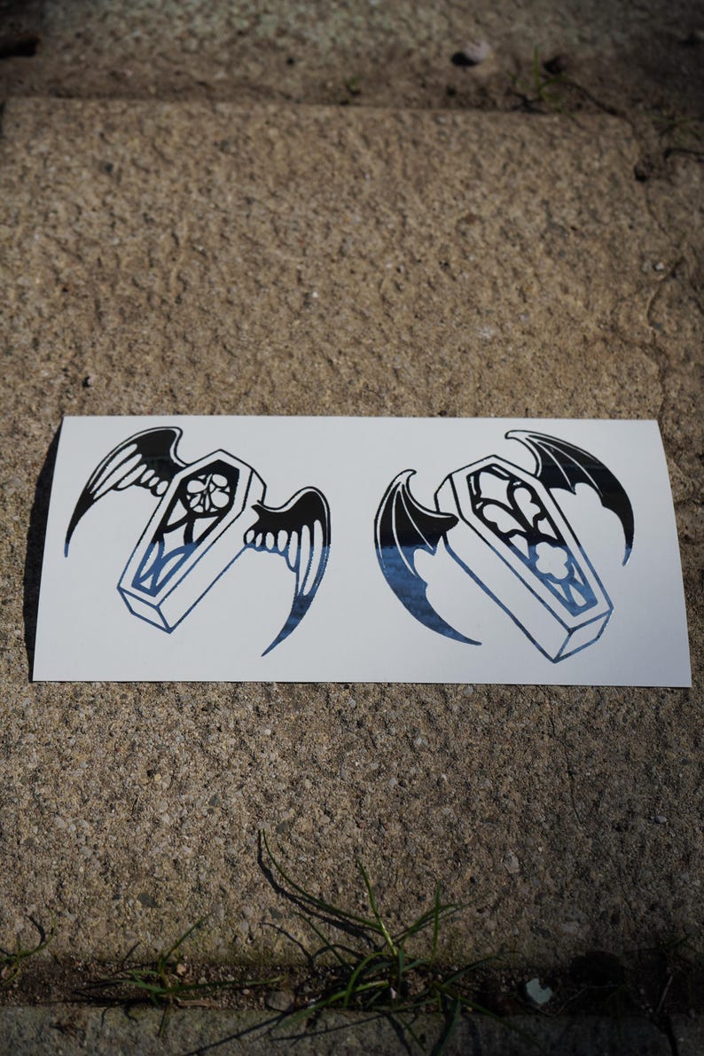 2 Coffins | Car Sticker Vinyl Decal | Windows Laptops Etc - Etsy