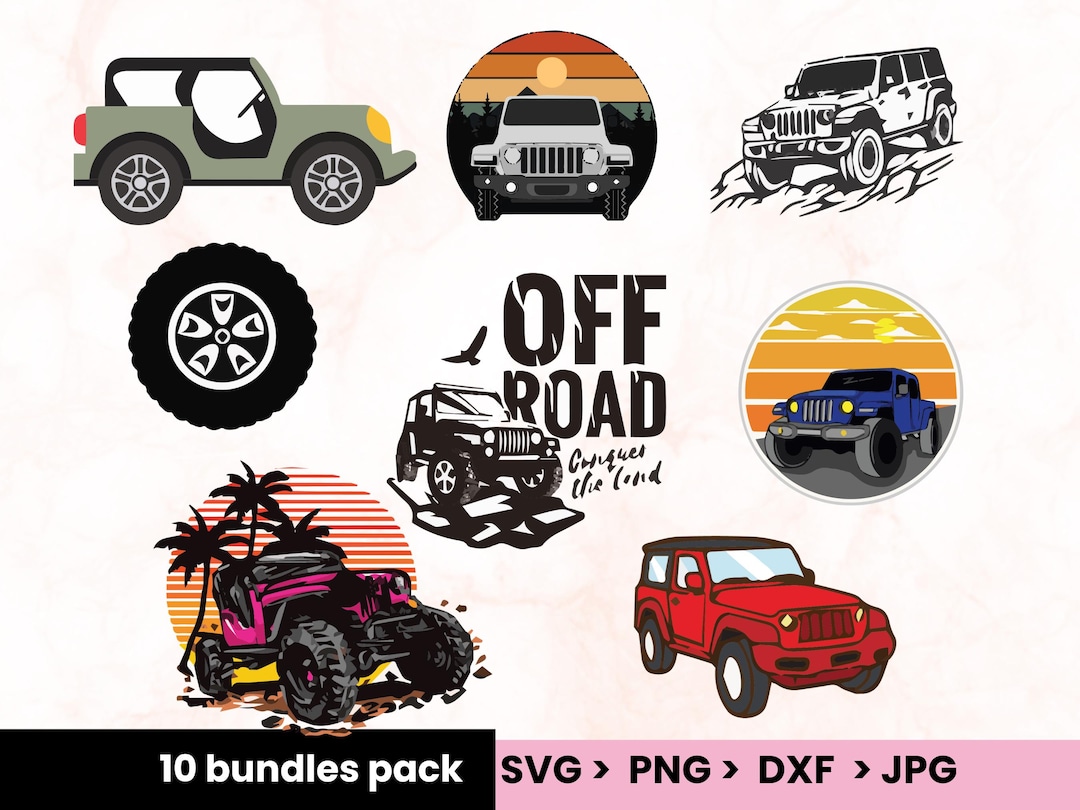 Off- Road Vehicle Svg, Off-road Vehicle Svg Bundle, Off-road Car ...