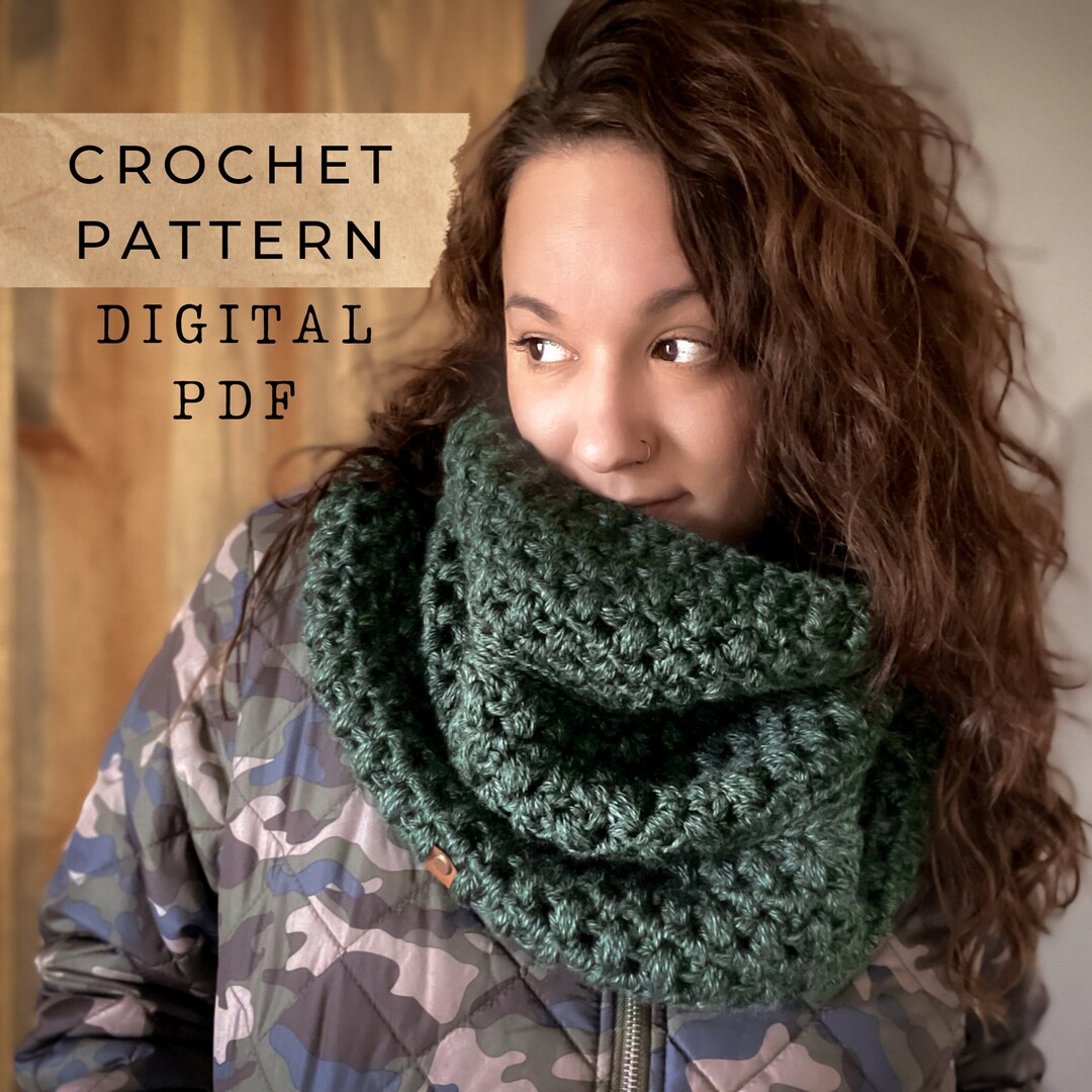 Cascade Cozy Cowl // Crochet Pattern, Cowl Pattern, Scarf Pattern ...