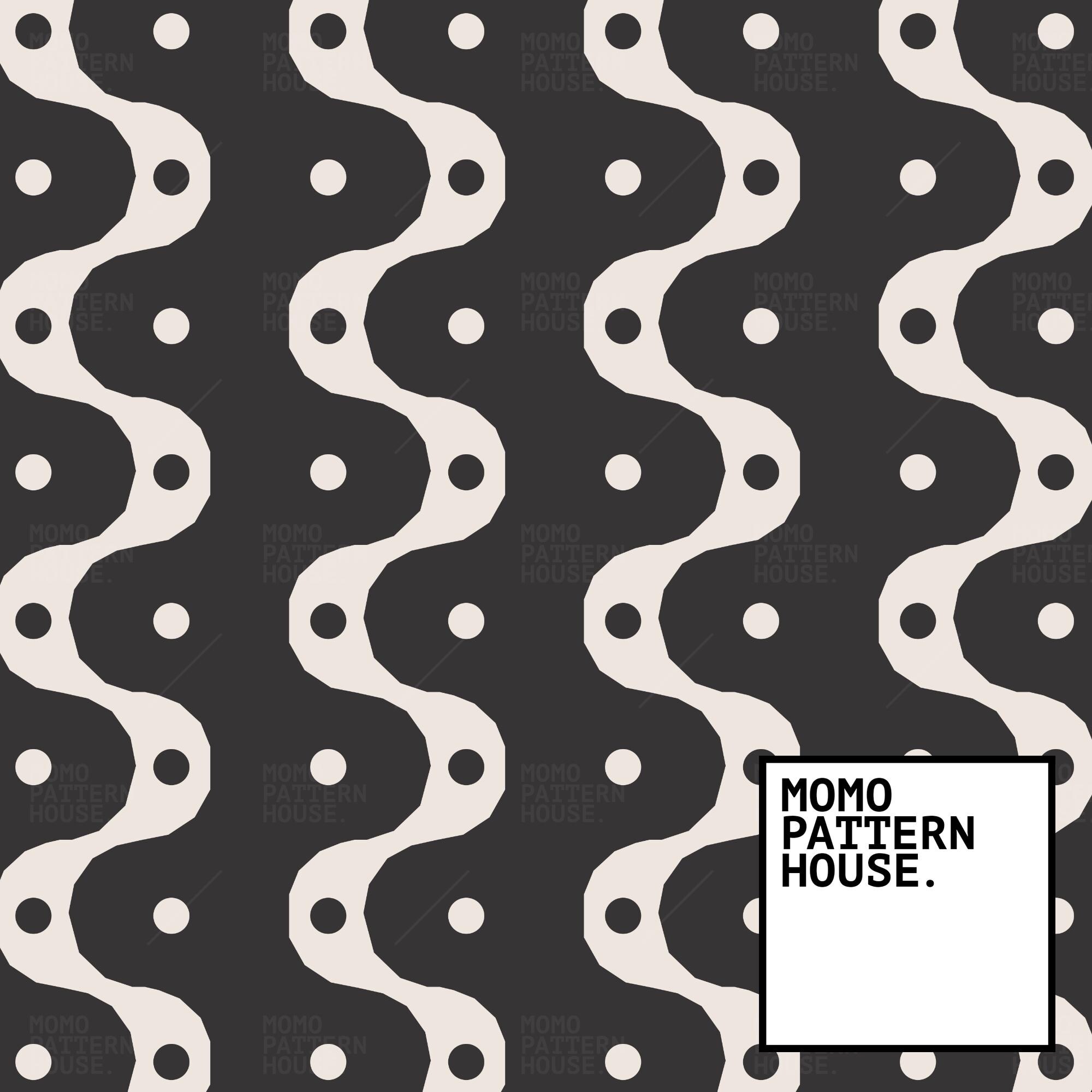 Yin Yang Seamless Pattern, Black and White Minimal Repeating Digital ...