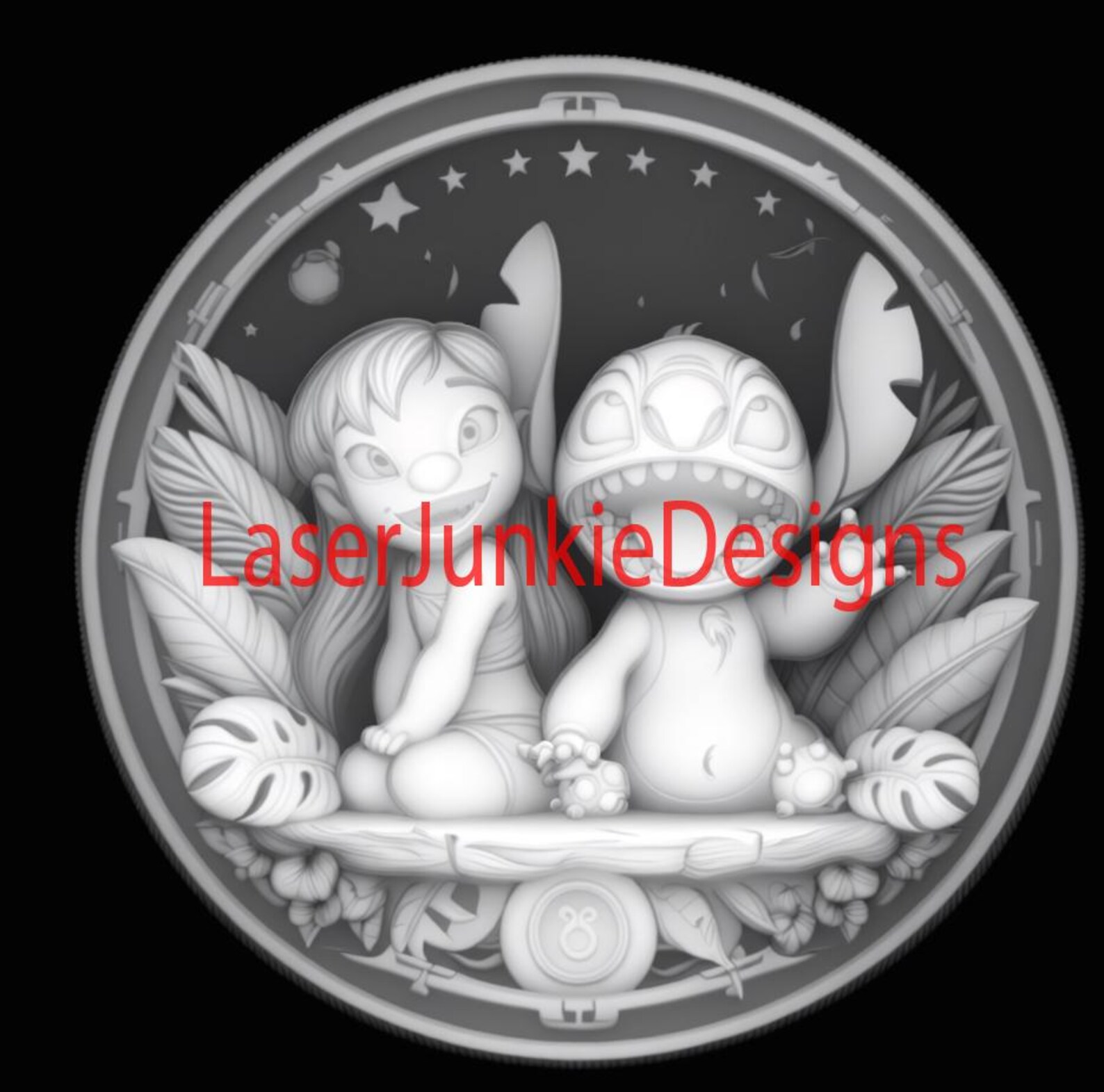 Lilo and Stitch Depth Map - Etsy