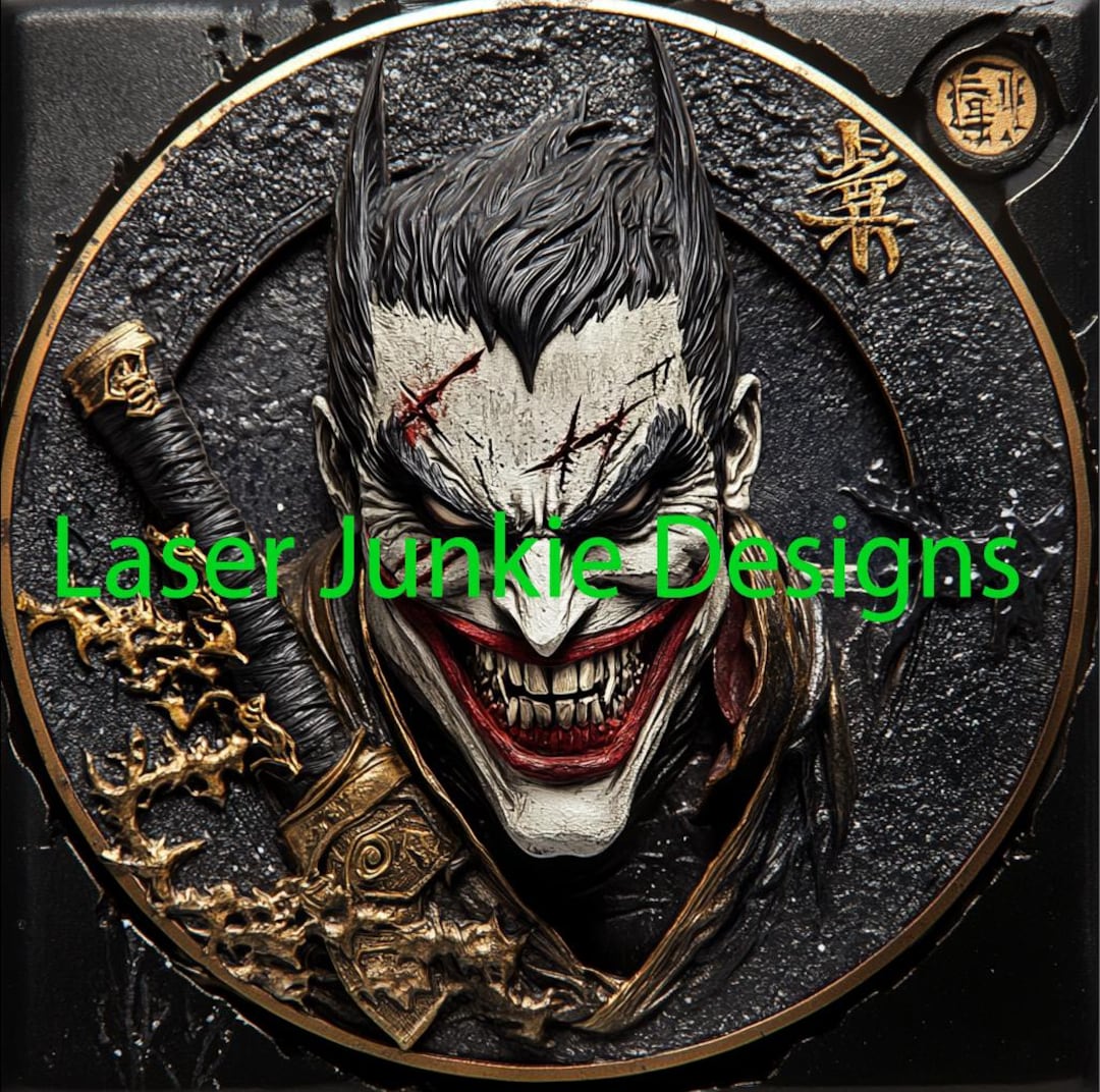 Samurai Joker/clown Depth Map Double Pack - Etsy