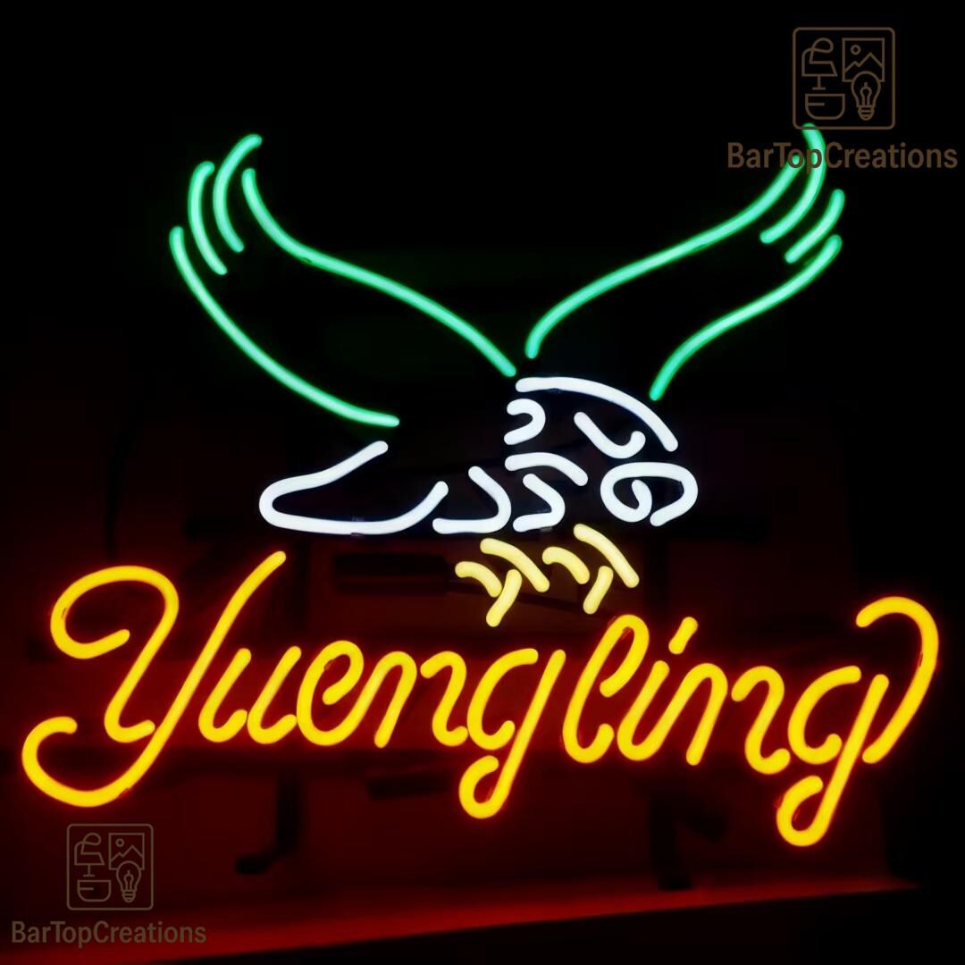 Yuengling Eagle Neon Sign for Bar, Vintage Beer Light, Man Cave Wall ...